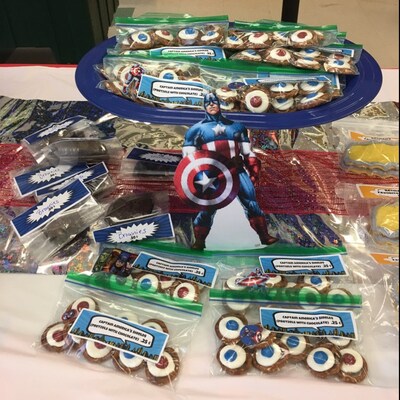 Superhero Party Food Labels Superhero Buffet Signs Instant Download ...