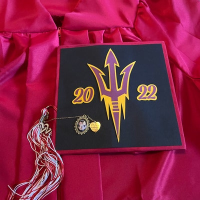 Custom Graduation Cap Topper: Grad Cap Topper, School Name, School ...