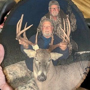 Hunting Decor Custom Wood Photo Hunting Gift Rustic Hunting Picture on ...