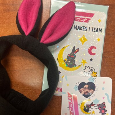 Ateez Aniteez Seonghwa Ddeongbyeoli Lightstick Cover Lightiny Bunny ...