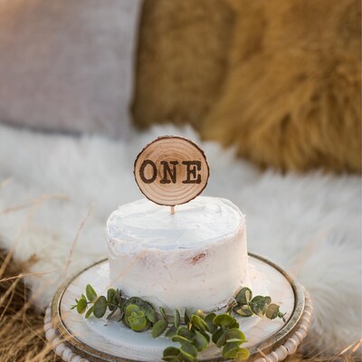 Wood Disc Cake Topper Birthday Cake Toppers First Birthday - Etsy
