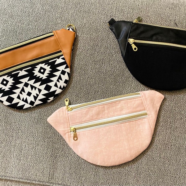 PDF Pattern Download | "daisy" Fanny Pack / Crossbody Purse | 2 Front ...
