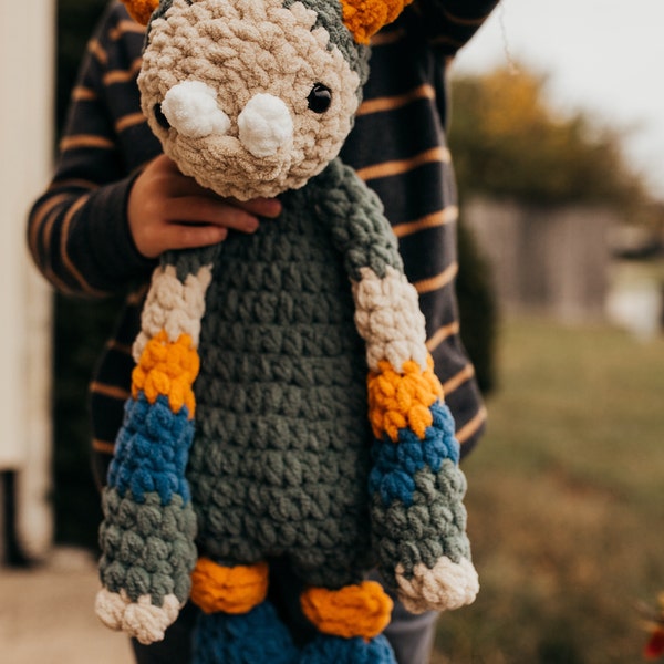 Big + Little Maven Monster Knotted Lovey — Crochet Monster PATTERN - Etsy