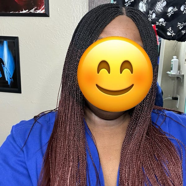 22 Inches Micro Twist Wigs, Braided Lace Wig, Braided Wigs on Etsy ...
