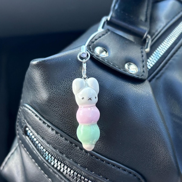 Miffy Mochi Dango Bunny Clay Handmade Keychain Charm! ~fan Art~ - Etsy