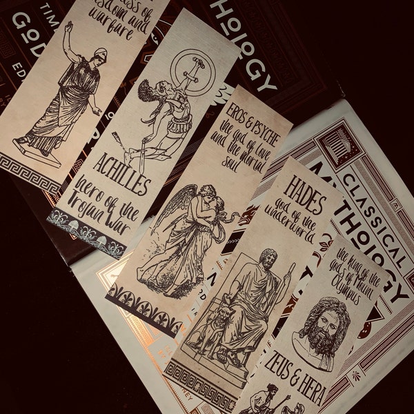 Greek Mythology Bookmark Collection (achilles, Orpheus, Eurydice ...