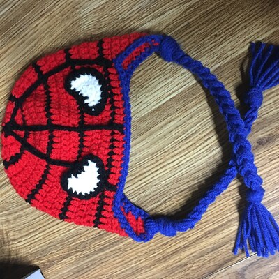 Crochet PATTERN Superhero Spider Web Hat Baby to Adult Size - Etsy ...