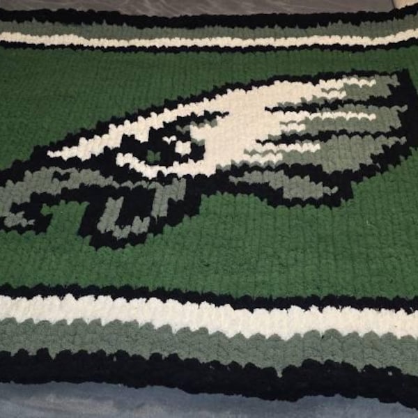 Pattern for Chunky Knit Blankets/finger Knitting Eagle - Etsy