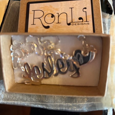 Name Necklace Personalized Gold Layla Style - Etsy