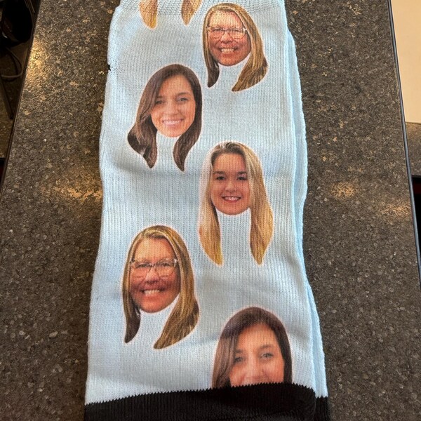 Custom Face Socks, Personalized Photo Socks, Picture Socks, Face on ...