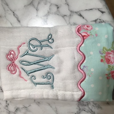 Machine Embroidery Monogram Frames / Girl's Embroidery / - Etsy