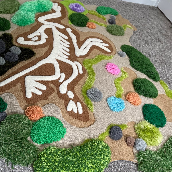 Fliqpy HTF Collection Rug, Skeleton Rug, Handmade Tufted Custom Rug ...