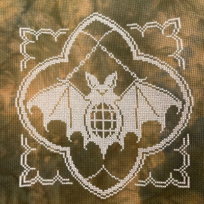 Ornate Bat Lantern Gothic Cross Stitch Pattern Bat Cross - Etsy