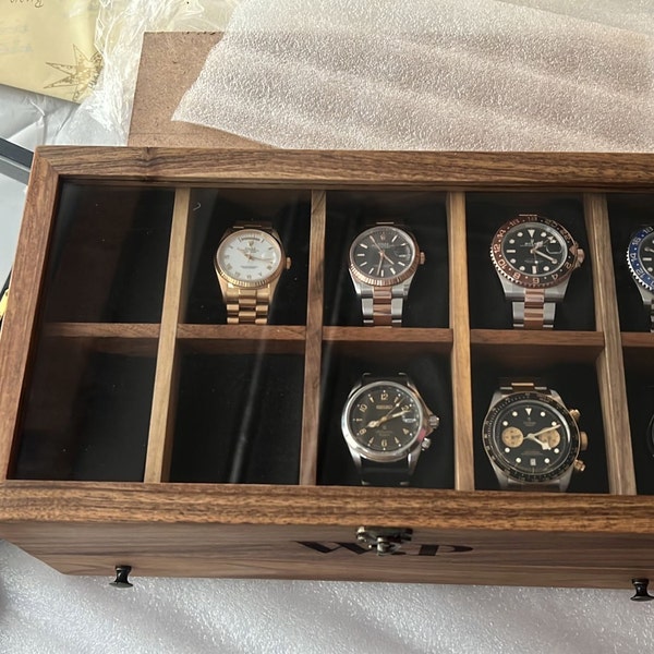 Watch Box for 12,watch Box for Men 4,wood Watch Box Drawer,5th ...