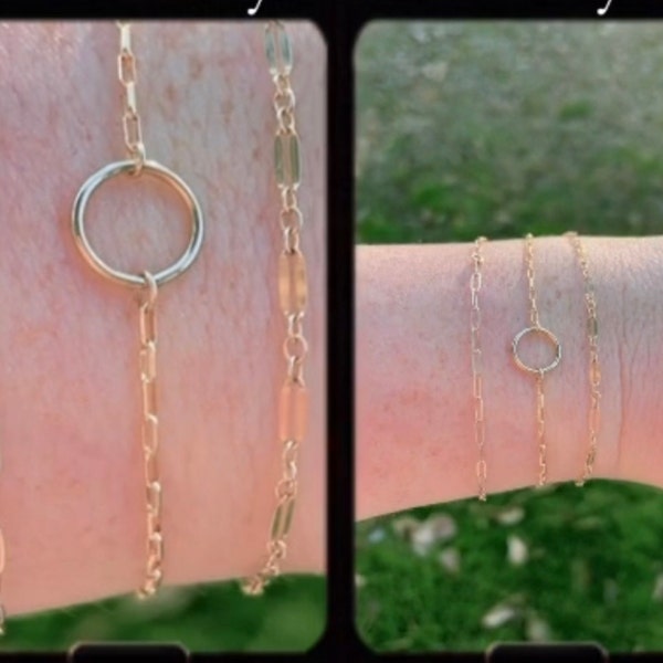 10mm Circle Link, Closed Connector 14K Gold Filled, Made in USA, GF19 ...