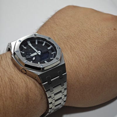 Casio Custom Hydro Mod Royale AE1200 Sand Star Watch Red and Yellow ...