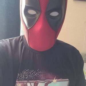 X-force Grey Deadpool Costume Cosplay Mask With Magnetic Eyes | Etsy