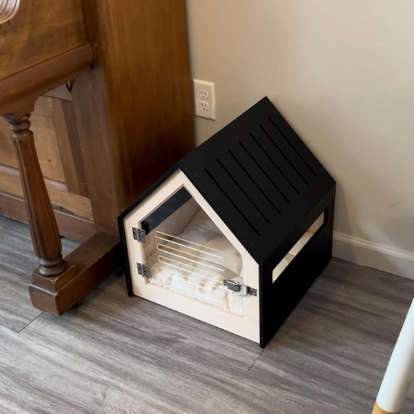 Fully Transparent Modern Dog and Cat Crate With Acrylic Sides Petso ...