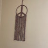 Macrame Peace Sign, Hippie Decor, Boho Home Decor, Peace Sign Decor ...