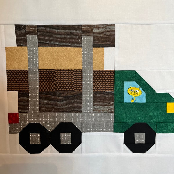 PDF Quilt Block Pattern – Tree Truck – Vehicle Quilt - Etsy