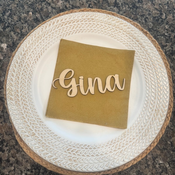 Personalized Wood Name, Laser Cut Name, Laser Cut Name for Events ...