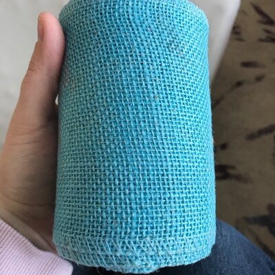 5 Inch Wide 10 Oz Light Blue Burlap Ribbon 10 Yards BS151 - Etsy