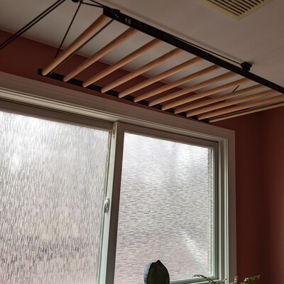 Wall / Ceiling Mounted Clothes Drying Rack, Clothes Airer, Hanging ...