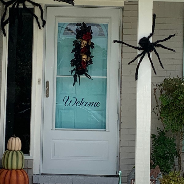 Welcome Front Door Decal, House Door Greeting, Unique Door Vinyl ...