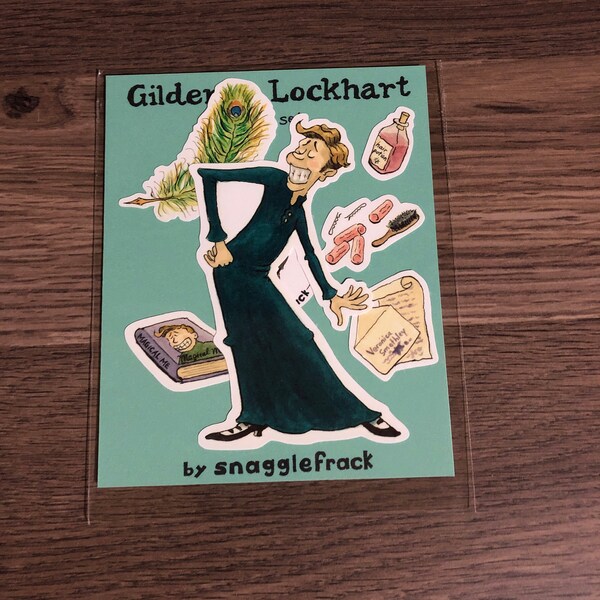 Gilderoy Lockhart Sticker Set - Etsy