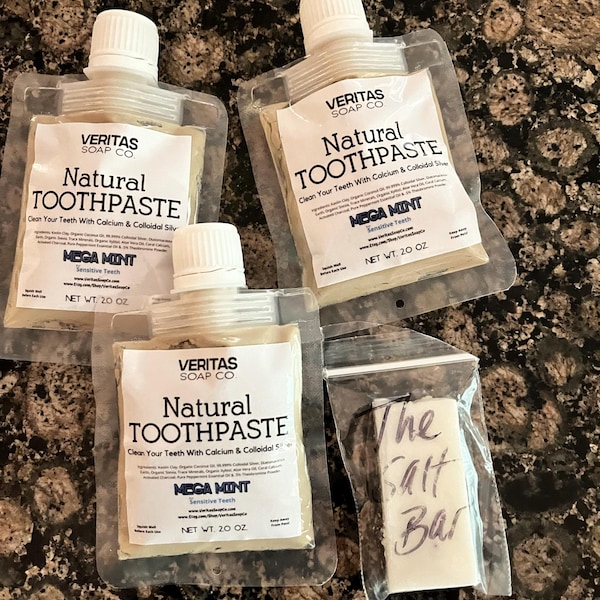 Colloidal Silver Toothpaste for Sensitive Teeth – Mega Mint, Vegan - Etsy