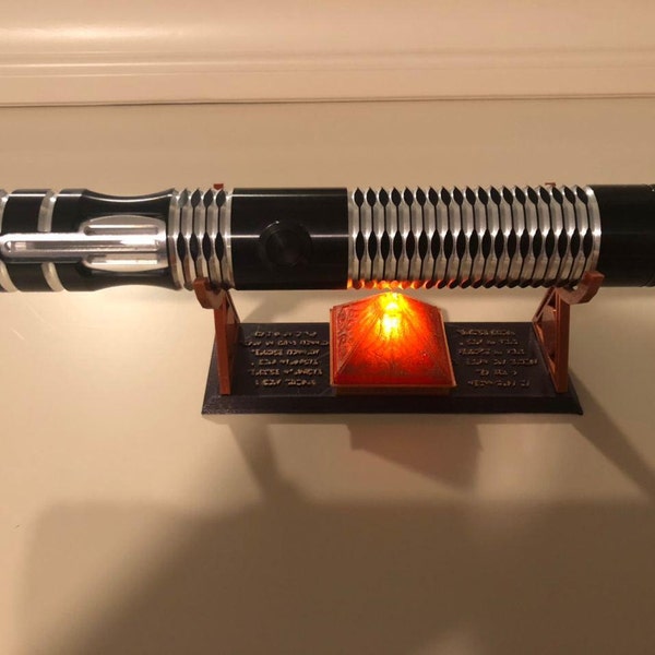 Sith Code LED Lightsaber Display Stand - Etsy