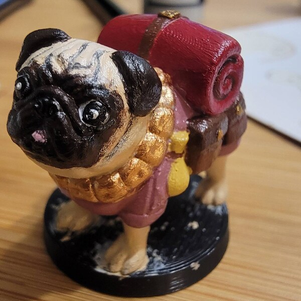 Pug Companion | Dog Familiar for Dungeons and Dragons | D&D | RPG | 5e ...
