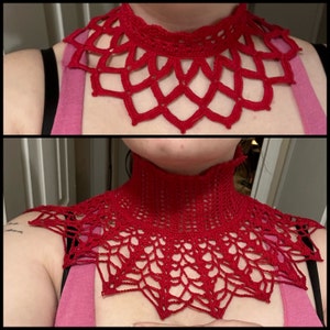 CROCHET PATTERN to Make Gothic Vampire Cape Spiderweb Capelet - Etsy