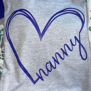 Nanny Heart Instant Digital Download Svg, Png, Dxf, and Eps Files ...