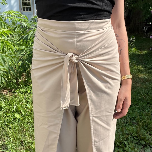 Palazzo Wrap Pants Sewing Pattern, Unbelievable Comfy and Easy Linen ...
