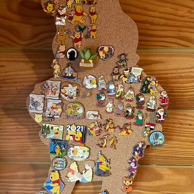 Winnie the Pooh Pin Board, Winnie the Pooh Pin Display, Winnie the Pooh ...