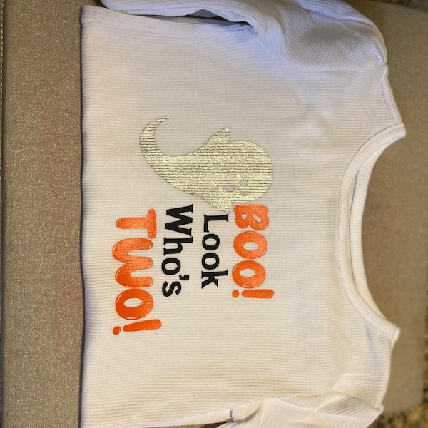 BOO! Look Whos TWO. 2nd Birthday. Halloween Birthday. Halloween 2nd ...