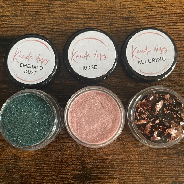 Rose Gold Dip Powder Collection - Kande Dips Anniversary Set - Etsy