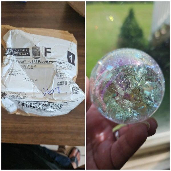 Crackle Quartz Angel Aura Quartz Crystal Shop Crystal Quartz Sphere ...