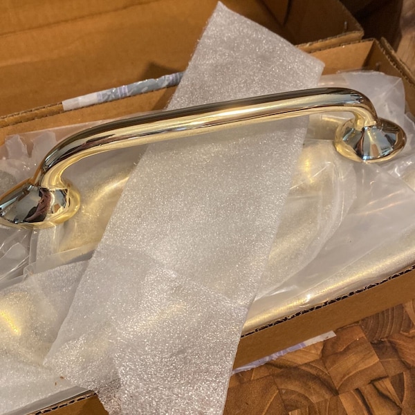 Unlacquered Antique Brass Drop Handles - Etsy