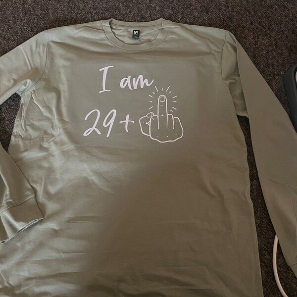 30th Birthday Svg, I'm 29 Plus One Svg, Men Women Middle Finger Svg ...