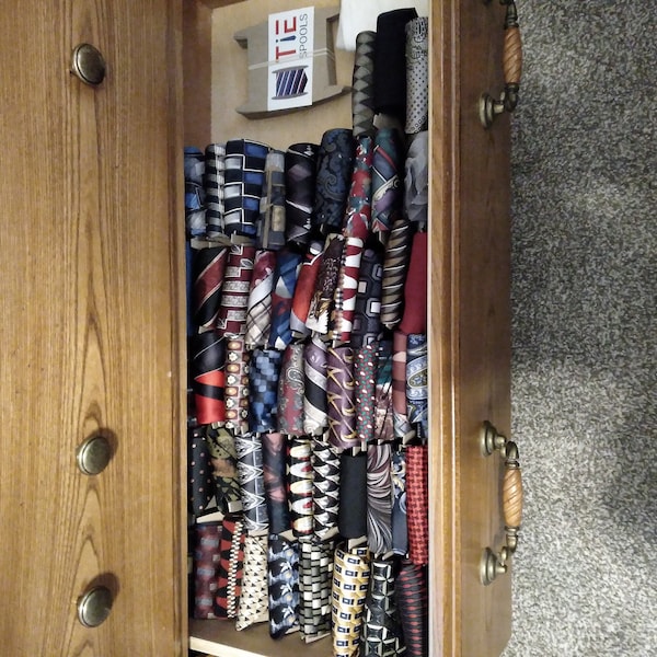 Tiespools, Tiestorage, Tie Organization, Tie Drawer Organizer, Storage ...