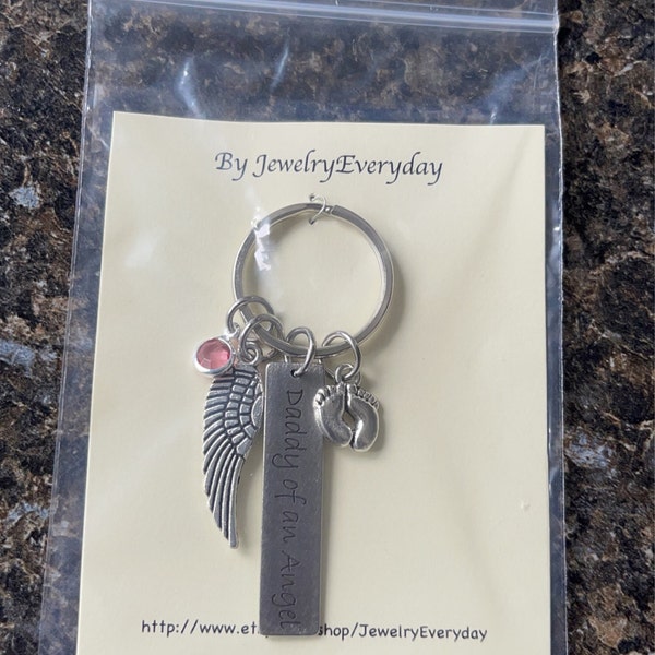 Baby Angel Keychain, Mommy's Keychain, Daddy's Keychain, Father's ...
