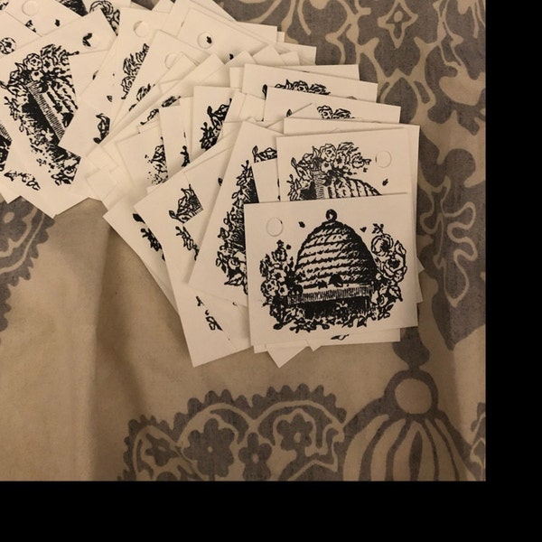 Bee Hive Rubber Stamp, Antique Bee Skep Stamp, Honey Label Stamp, Gift ...