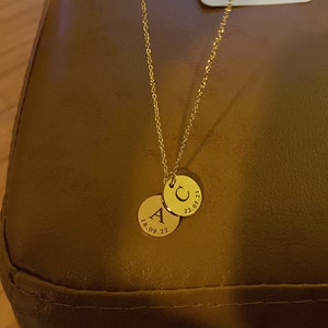 Poppy Disc Necklace - Etsy