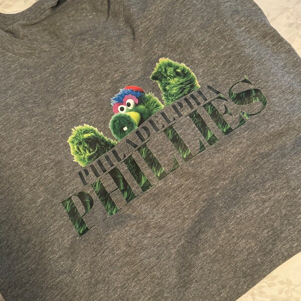 Phillies Cursive Classic Font Philadelphia Phillies Comfort Colors Tee ...