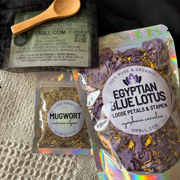 Triple Lotus Pre-ground Blend • Egyptian Blue Lotus + Sacred White ...