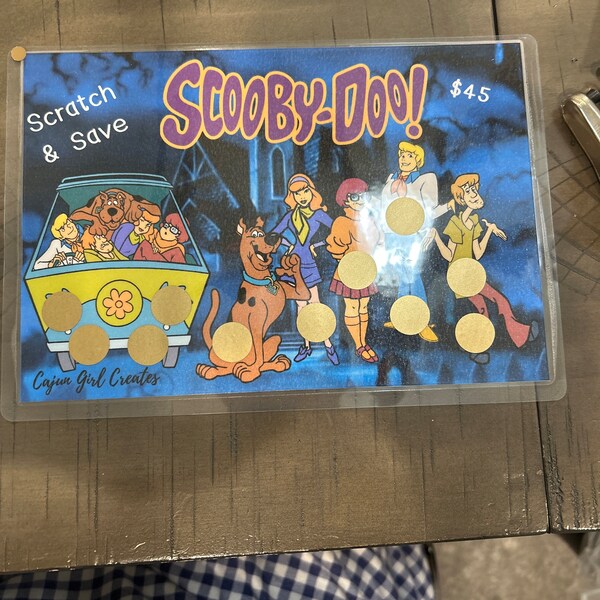 Scooby Doo Mini Scratch and Save Challenge - Etsy