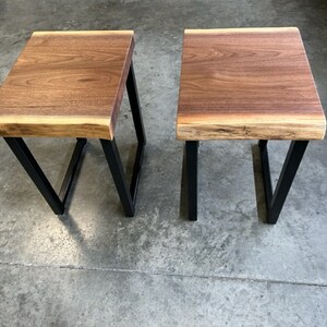 2x U Shaped Legs of Square Tubed Metal Table Legs 10 35 Matte Black ...