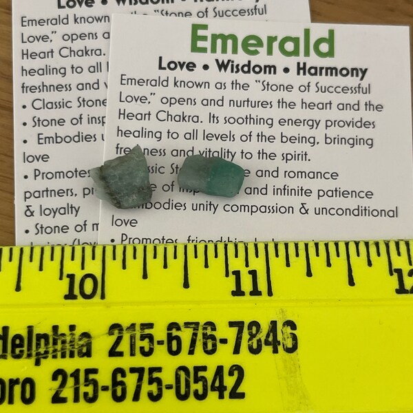 Raw Emerald Stone xsmall Genuine Emerald Crystal Natural Emerald Mini ...